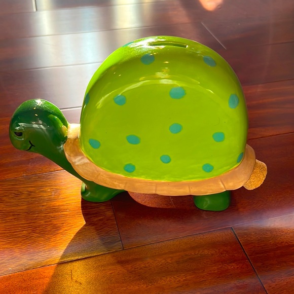 Hand Crafted | Other | Piggy Turtle Bank Hand Made Signed | Poshmark